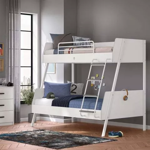 WHITE VELIKI KREVET NA SPRAT (90X200-120X200CM)