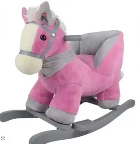 KNORRTOYS KONJIĆ ROZE NA LJULJANJE SA SEDIŠTEM