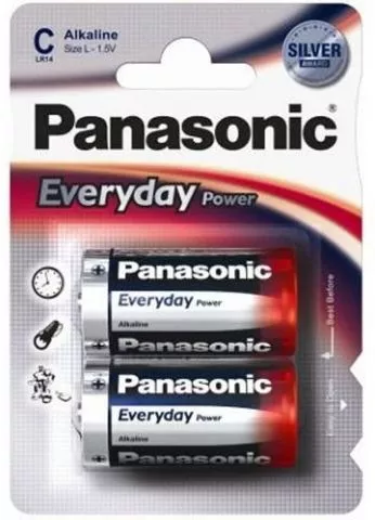 Panasonic Baterije 2 × C Alkalne Everyday Power / cena na pakovanje
