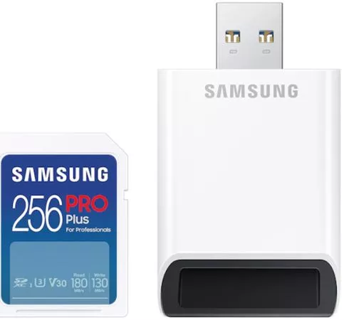 SAMSUNG 256GB PRO PLUS SDXC MEMORIJSKA KARTICA + ČITAČ