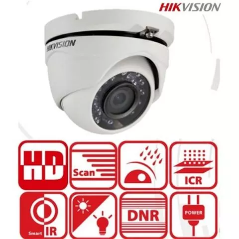 HIKVISION DS-2CE56COT-IRPF 2.8MM 720P CAMERA IDE U KOMPLETU SA SVIM KABLOVIMA DA SE PRIKLJUČI NA TV