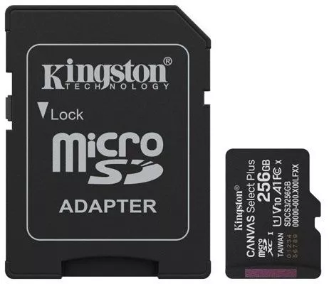 Kingston 256GB microSDXC Canvas Select Plus Gen3 memorijska kartica