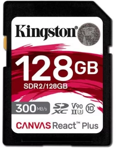 KINGSTON 128GB CANVAS REACT PLUS 4K/8K MEMORIJSKA KARTICA