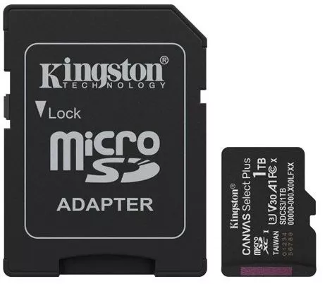 KINGSTON 1TB MICROSDXC CANVAS SELECT PLUS GEN3 MEMORIJSKA KARTICA