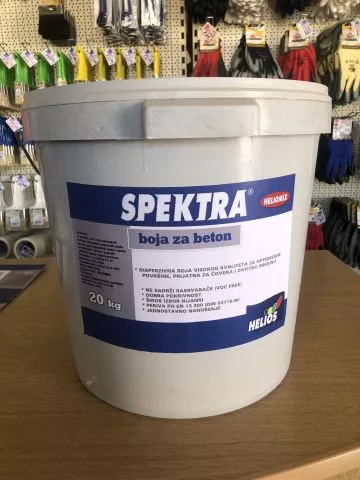 BOJA ZA BETON NA VODENOJ BAZI - HELIOS 20KG NOVO