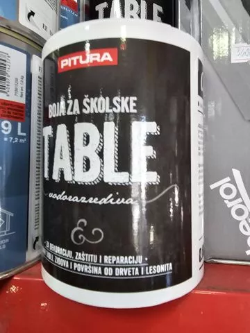 BOJA ZA ŠKOLSKE TABLE - PITURA