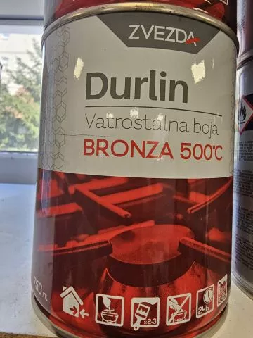 VATROSTALNA BOJA BRONZA 500°C DURLIN ZVEZDA