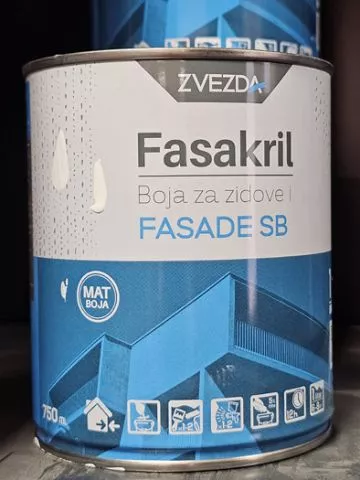 FASAKRIL BOJA ZA ZIDOVE I FASADE ZVEZDA