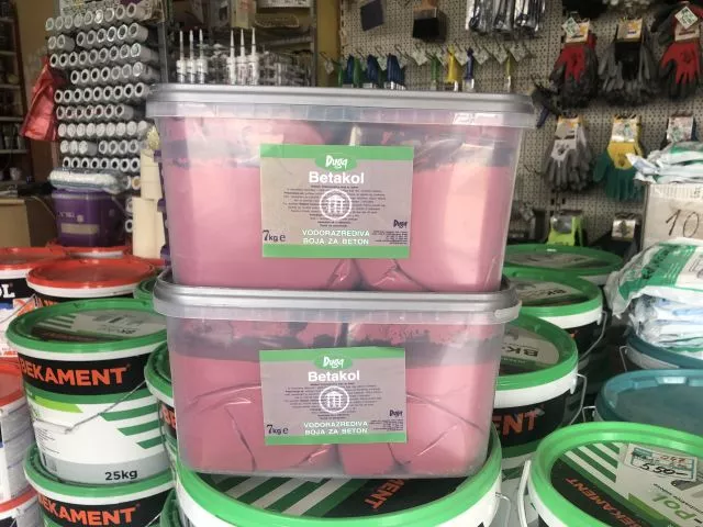 BOJA ZA BETON DUGA 7KG - BORDO I BRAON NOVO