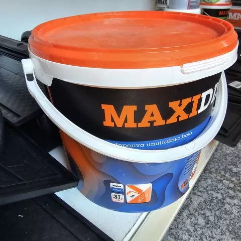 VODOPERIVA BOJA ZA ZIDOVE 3L MAXIDIS