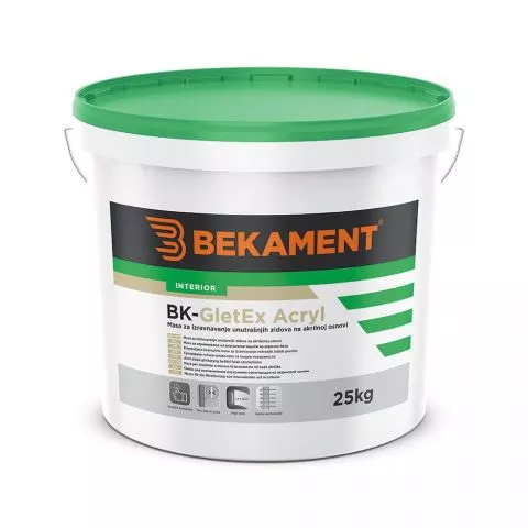 BK GLETEX ACRYL UNUTRAŠNJI 8/1