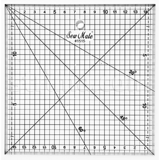 Lenjir za patchwork 15cm x15 cm