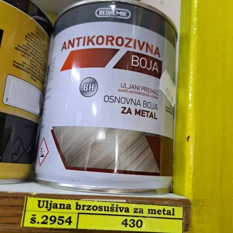 ANTIKOROZIVNA OSNOVNA BOJA ZA METAL BEOHEMIK