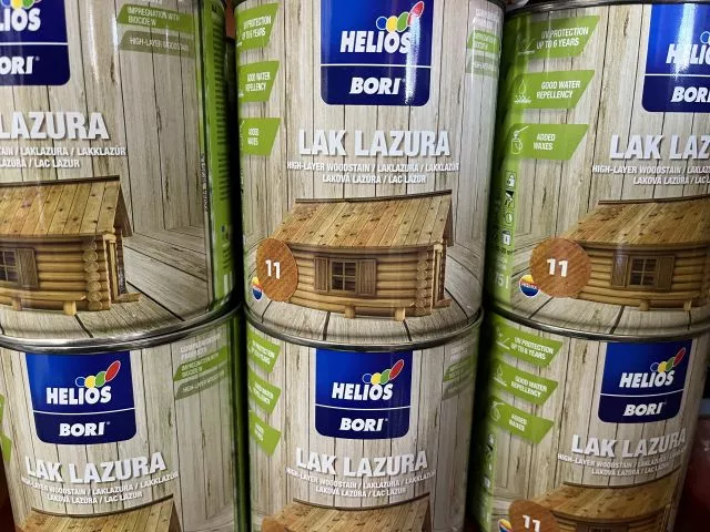 SADOLIN BORI LAK LAZURA HELIOS 0,75L - VRH KVALITET NOVO