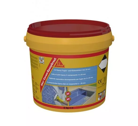 FUG MASA Sika CeramEpoxyGrout 5 kg,Snow,Bela 100