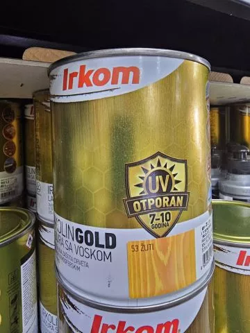 LAZURA SA VOSKOM ZA DRVO - IRKOLIN GOLD