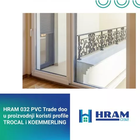 DVOKRILNA PVC BALKONSKA VRATA PREMIUM LINE 1800 X 2100 MM
