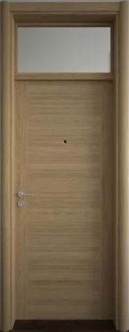 SIGURNOSNA ULAZNA VRATA SA NADSVETLOM FURNIRANA UV158