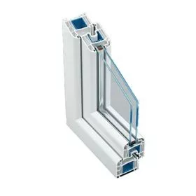 DVOKRILNI PVC PROZOR SA LAŽNOM PREČKOM BEOLINE STANDARD 1400 MM X 1400 MM