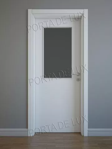 SOBNA VRATA FARBANA SA STAKLOM MODEL 2