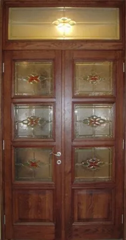 DVOKRILNA VRATA SA STAKLOM V011