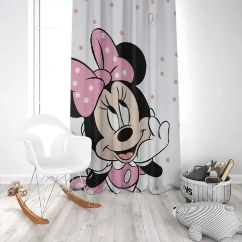 Dečiji draper Minnie beli – 140x250cm