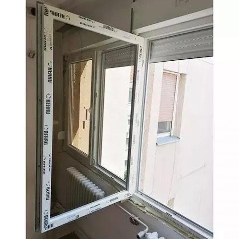 DVOKRILNI PVC PROZOR REHAU PROFIL 140 X 140 CM