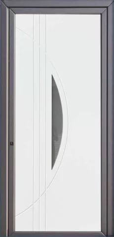 PVC ULAZNA VRATA - RAVNI PANELI - MODEL 6
