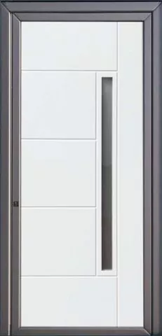 PVC ULAZNA VRATA - RAVNI PANELI - MODEL 1