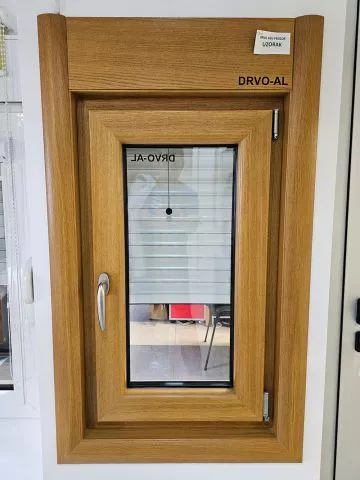 JEDNOKRILNI PROZOR DRVO ALUMINIJUM 80CM X 100CM