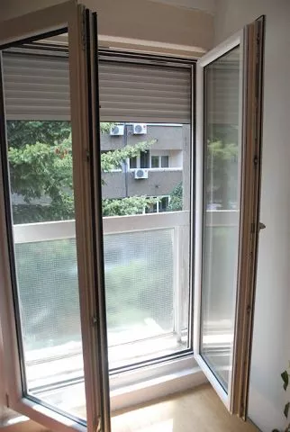 DRVO ALUMINIJUM DVOKRILNA BALKONSKA VRATA 180CM X 210CM