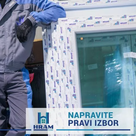 JEDNOKRILNI PVC PROZORI ECONOMIC LINE 800 MM X 800 MM