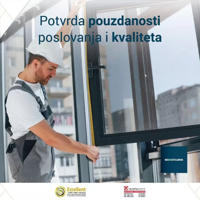 DVOKRILNI PVC PROZOR SA "T" PREČKOM BEOSTANDARD 1600 MM X 1200 MM