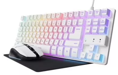 TRUST GXT 794W 3-IN-1 GAMING BUNDLE SET TKL TASTATURA, MIŠ I PODLOGA