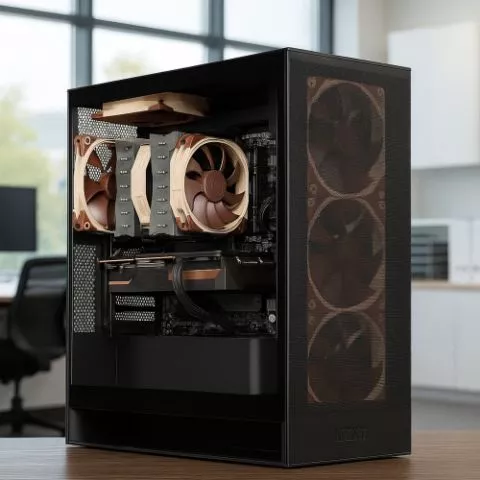 VIP AMD gaming računar NOCTUA X3D sa Ryzen 7 9800X3D, RTX 5080 16GB, 32GB DDR5 i 2TB SSD