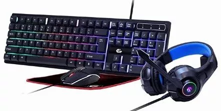 Gembird Ghost LED gejmerski set tastatura+miš+slušalice+podloga