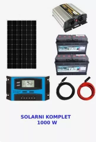 SET SOLARNE ELEKTRANE OFF GRID 1000W