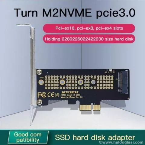 ZA MATIČNE PLOČE NVME ADAPTER + GRATIS USB FLASH 8GB SA NVME DRAJVERIMA