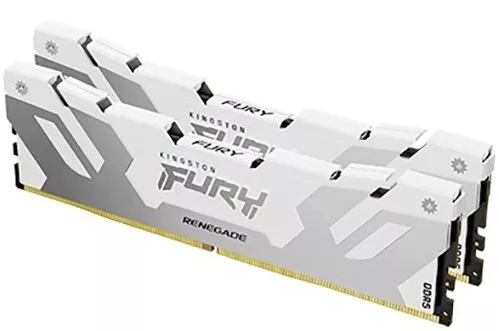 KINGSTON 32GB (2X16GB) DDR5 6400MT/S CL32 FURY RENEGADE SILVER/WHITE XMP MEMORIJA | KF564C32RWK2-32