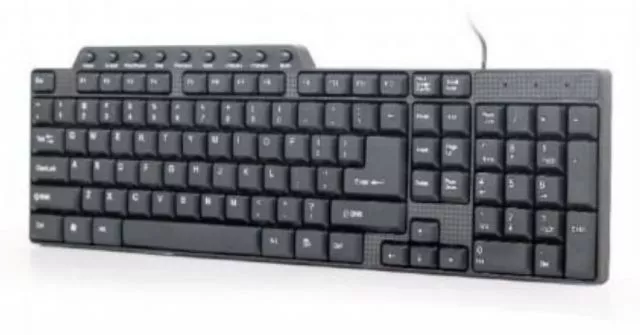 Gembird Kompaktna multimedijalna tastatura - KB-UM-104 - USB, 111 tastera, US raspored, crna