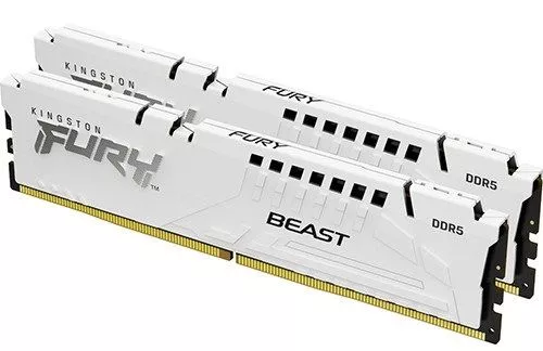 KINGSTON 32GB (2X16GB) DDR5 5200MT/S CL36 FURY BEAST WHITE EXPO MEMORIJA | KF552C36BWEK2-32