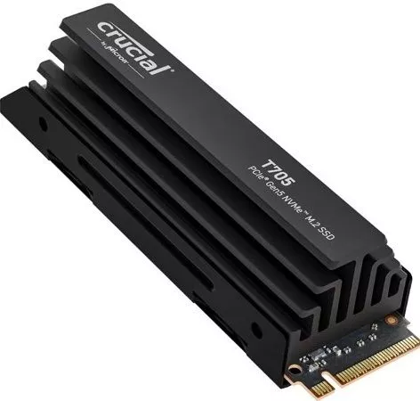 CRUCIAL 2TB T705 HEATSINK PCIE GEN5 NVME M.2 SSD/SOLID STATE DRIVE | CT2000T705SSD5