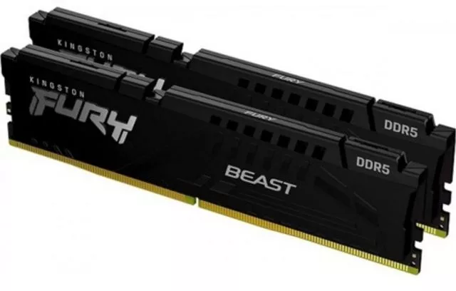 KINGSTON 32GB (2X16GB) DDR5 6000MT/S CL30 FURY BEAST BLACK XMP DIMM MEMORIJA