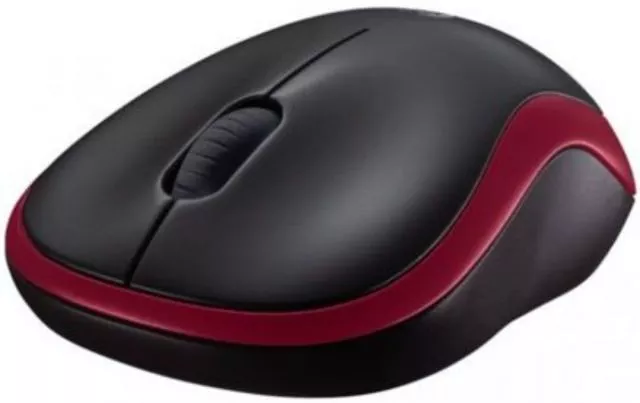 LOGITECH M185 BEŽIČNI OPTIČKI MIŠ USB 1000DPI CRVENO SIVA BOJA | 910-002237