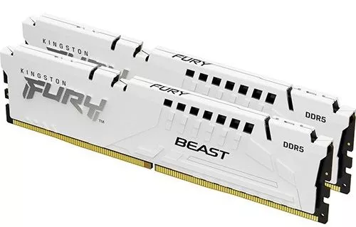 KINGSTON 64GB (2X32GB) DDR5 6000MT/S CL36 FURY BEAST WHITE EXPO MEMORIJA | KF560C36BWEK2-64