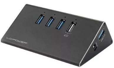 LC POWER USB ČVORIŠTE 3 X USB 3.0 +1 X PORT ZA PUNJENJE 5V/2.4A