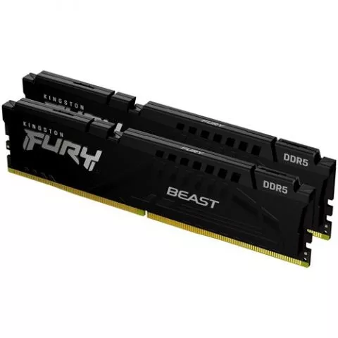 KINGSTON 16GB (2X8GB) DDR5 5600MT/S CL40 FURY BEAST BLACK XMP DIMM MEMORIJA | KF556C40BBK2-16