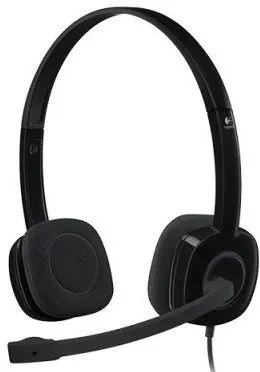LOGITECH H151 STEREO SLUŠALICE SA MIKROFONOM 3.5MM 1.8M KABL 20HZ-20KHZ CRNA BOJA