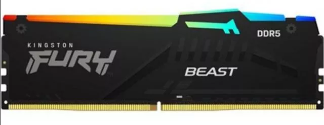 KINGSTON 8GB (1X8GB) DDR5 5200MT/S CL40 FURY BEAST BLACK RGB MEMORIJA