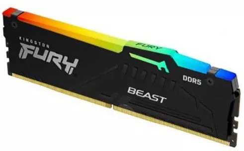KINGSTON 32GB (1X32GB) DDR5 5600MT/S CL36 FURY BEAST BLACK RGB EXPO MEMORIJA | KF556C36BBEA-32